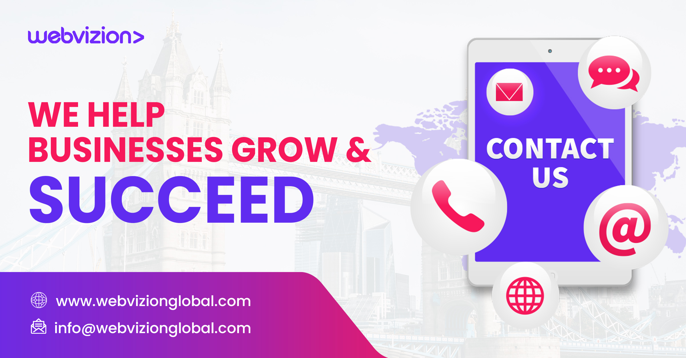 Contact | Top Digital Agency - Webvizion Global